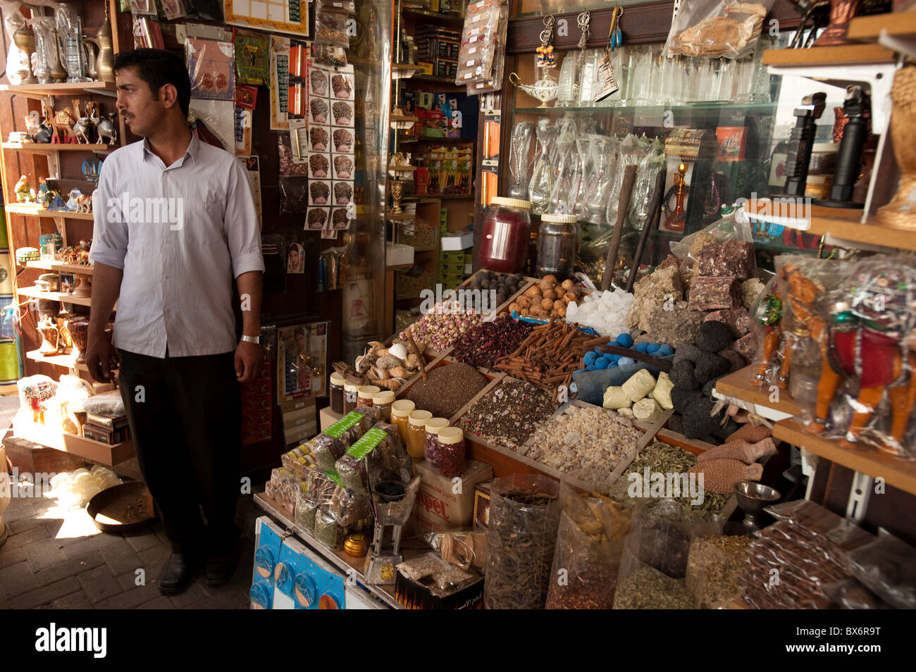 Spice Souk, Dubai, United Arab Emirates, Middle East Stock Photo - Alamy