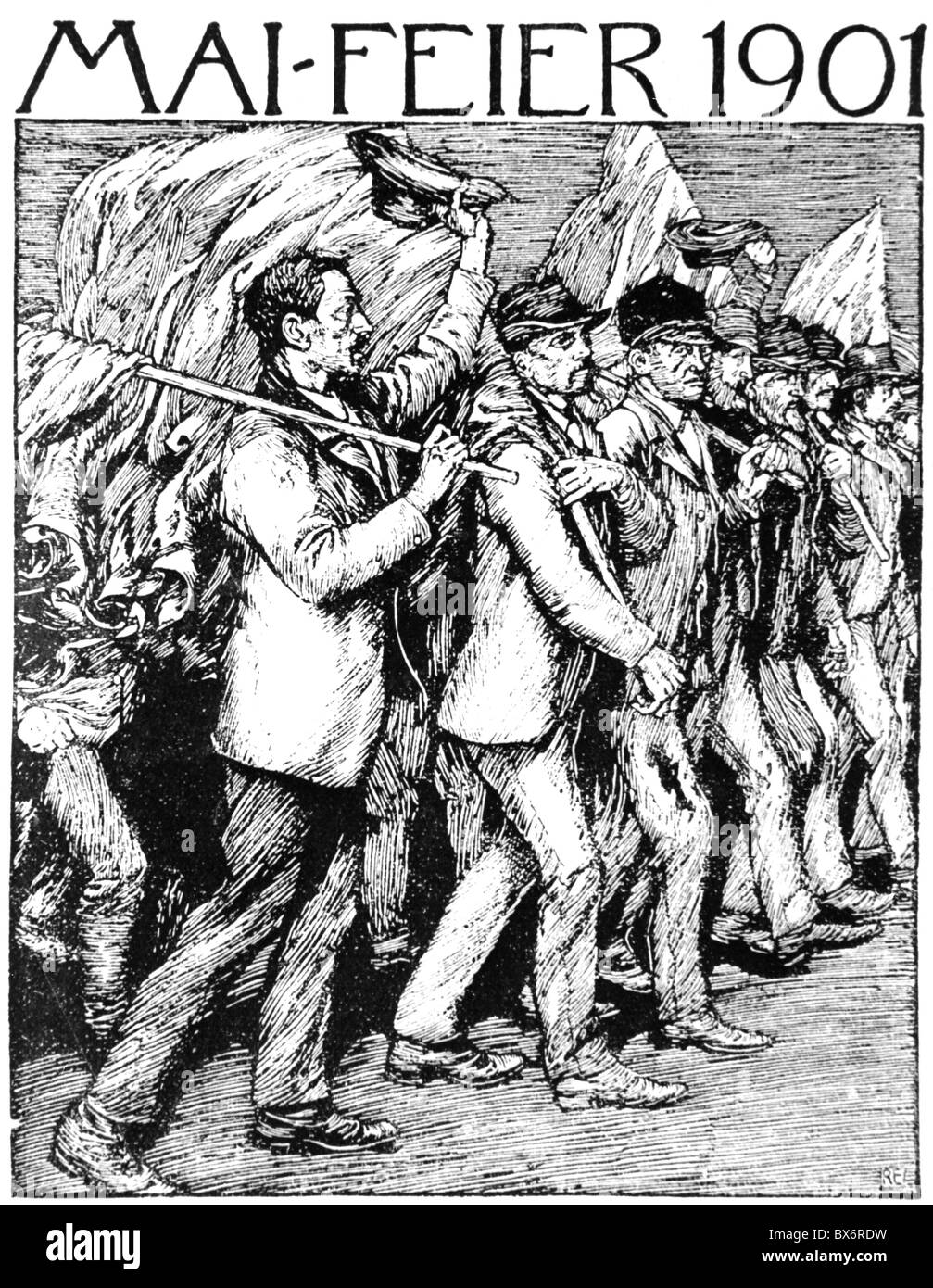 politics, labour movement, First of May, special edition of "Vorwaerts ...