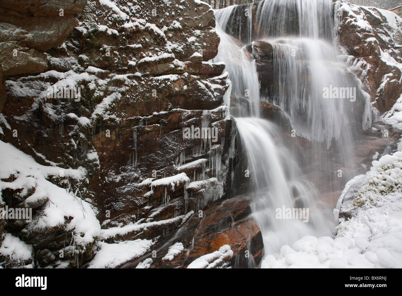 Franconia Notch State Park - Avalanche Falls in Lincoln, New Hampshire ...