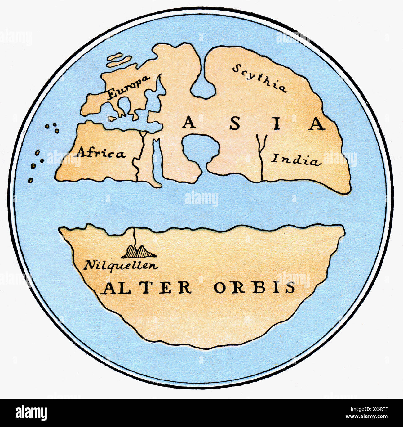 World map pomponius mela hi-res stock photography and images - Alamy