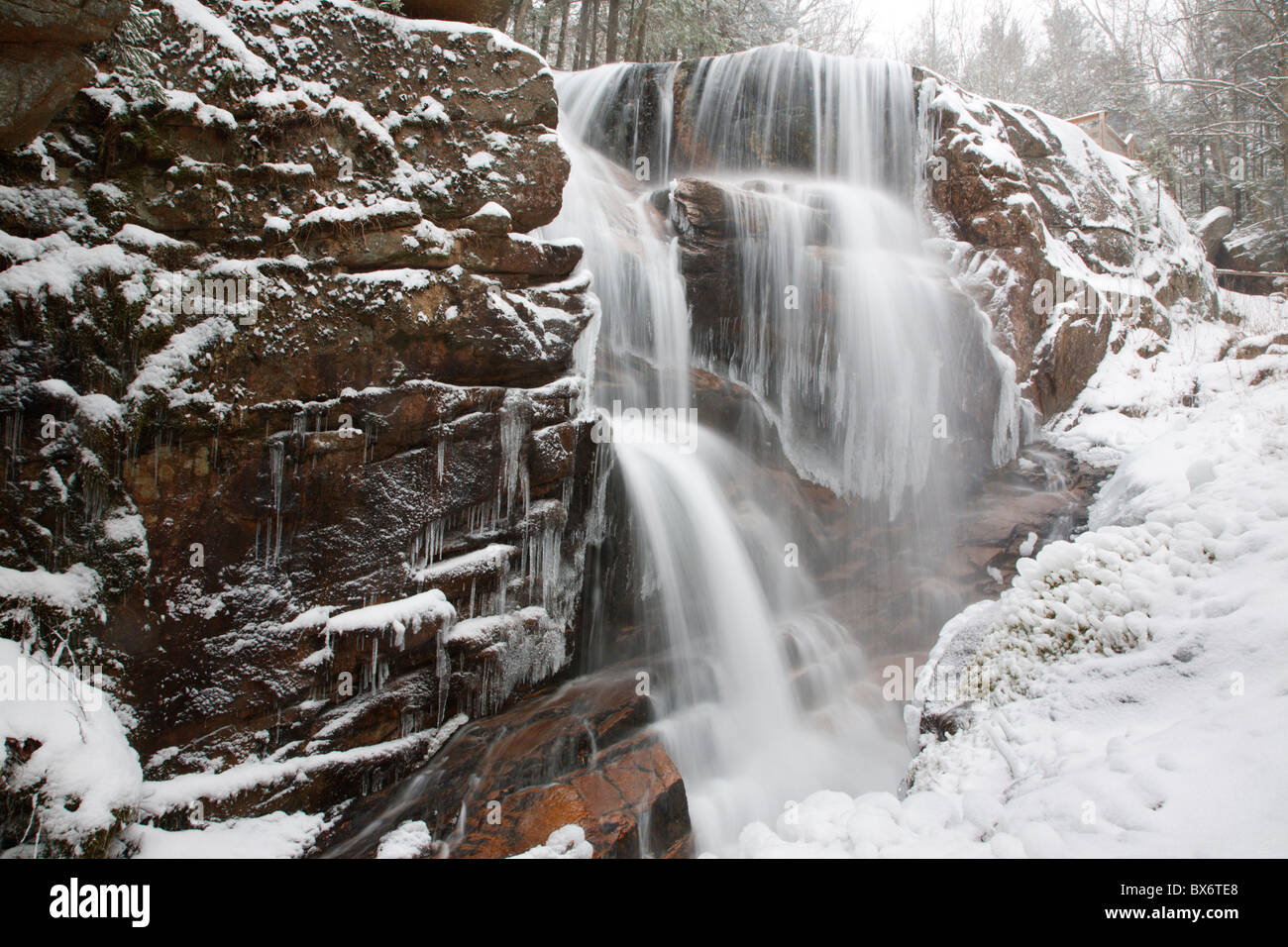 Franconia Notch State Park - Avalanche Falls in Lincoln, New Hampshire ...