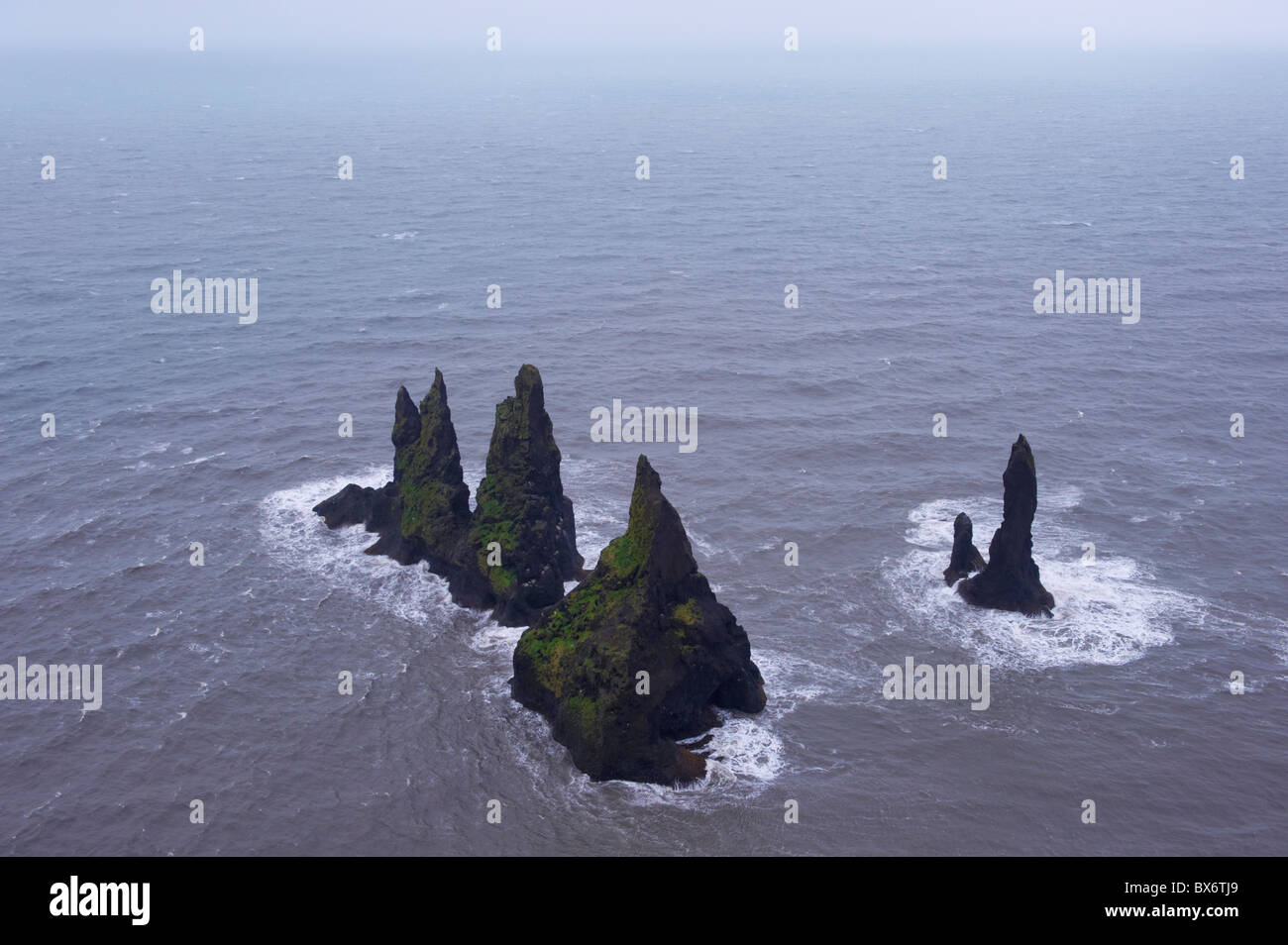Famous Reynisdrangar sea stacks near Vik, south coast of Iceland ...
