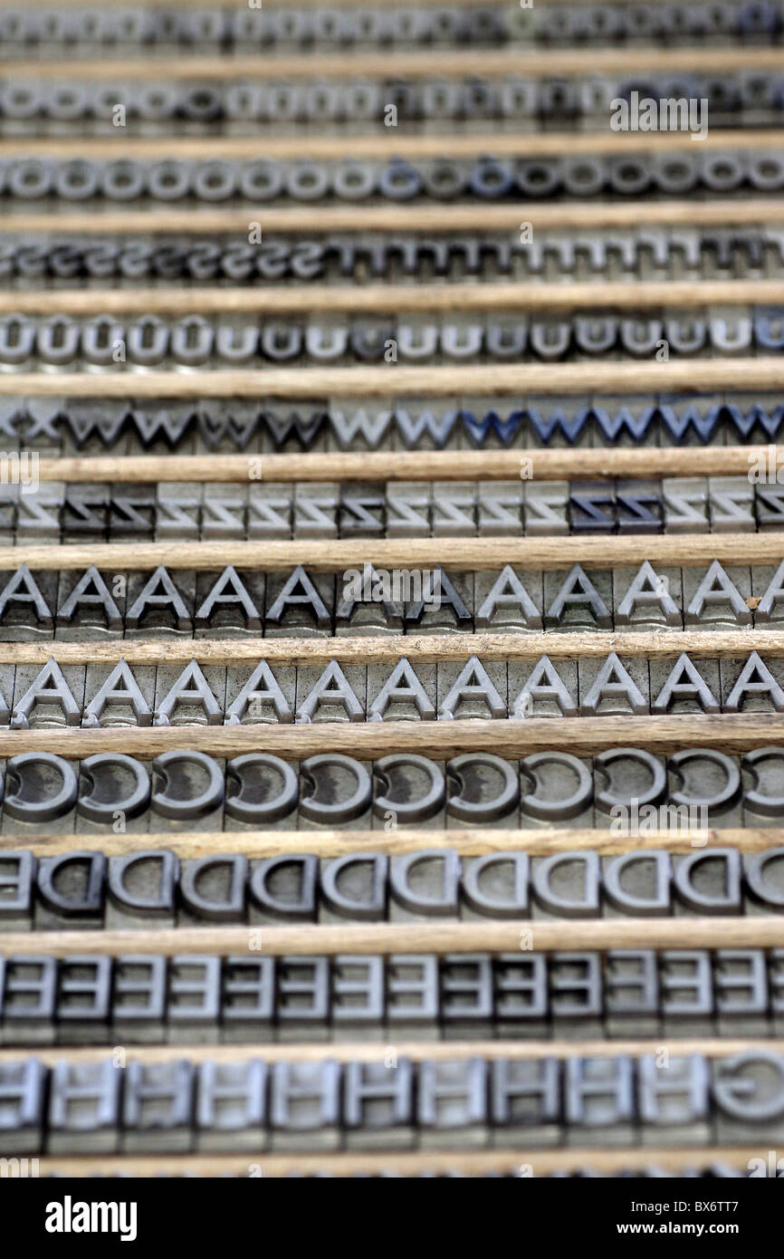 Letterpress hi-res stock photography and images - Alamy