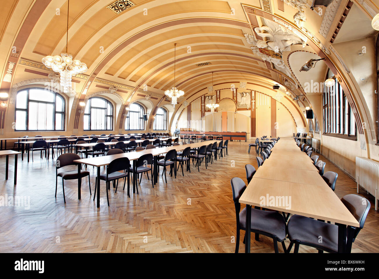The Culture Hall at Prague main railway station (abbreviated Praha hl.n ...
