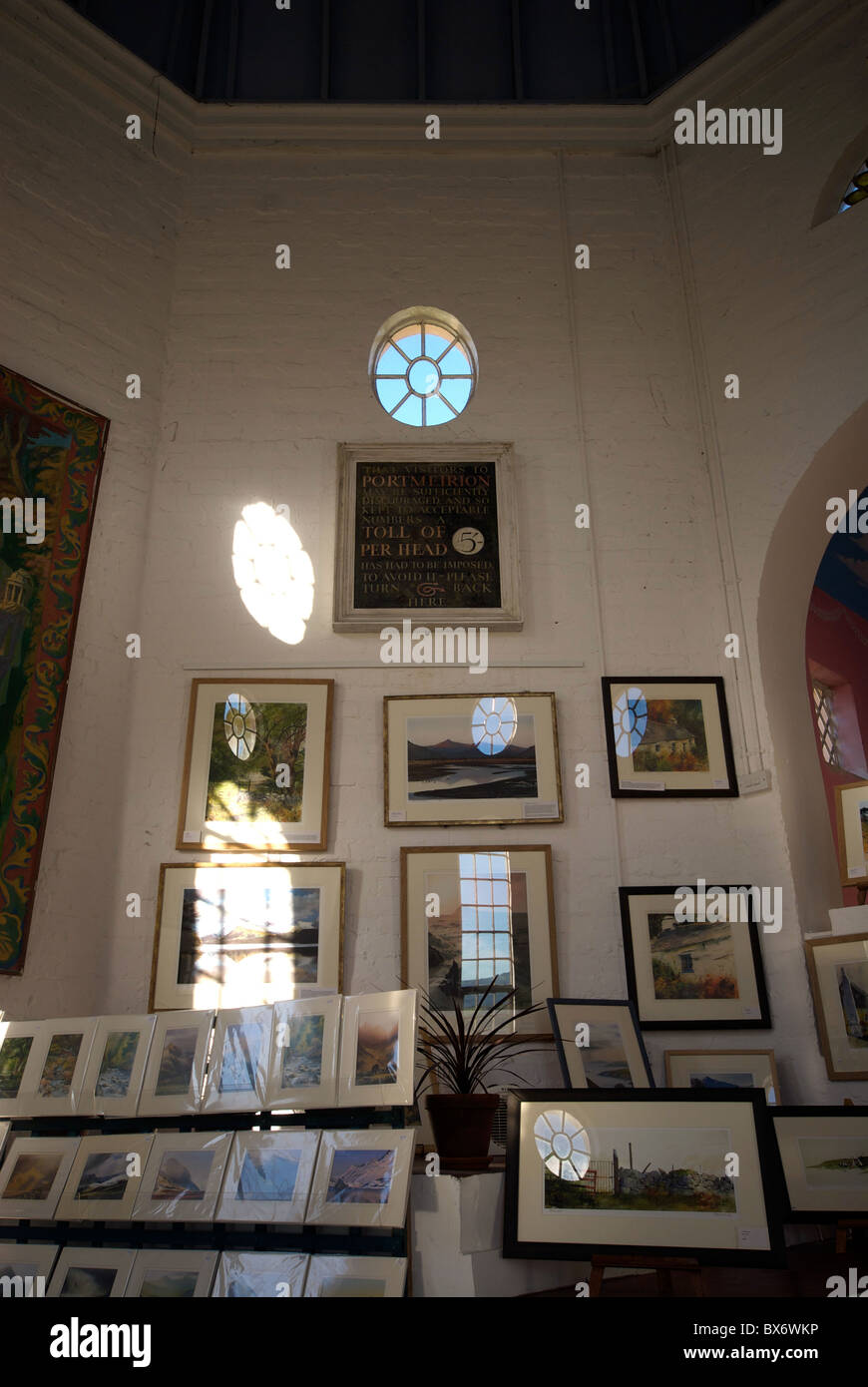 Portmeirion Porthmadog Gwynd Wales UK Art Gallery Stock Photo - Alamy