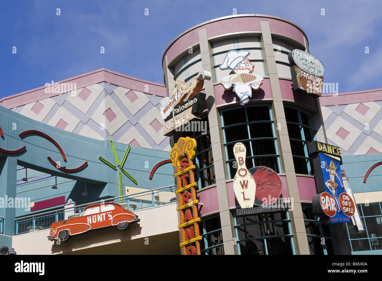 Historic neon signs in the Neonopolis Mall on Fremont Street, Las Vegas ...