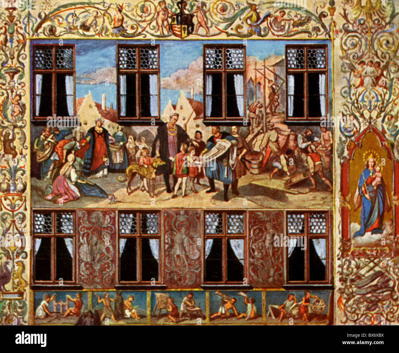 geography / travel, Germany, Augsburg, Fugger Houses, Maximilianstrasse ...