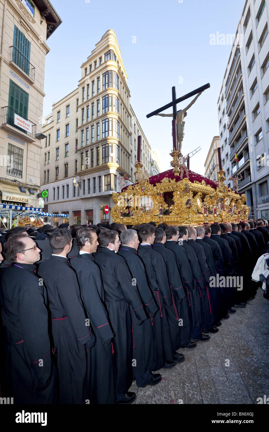 Semana Santa (Holy Week) celebrations, Malaga, Andalucia, Spain, Europe ...