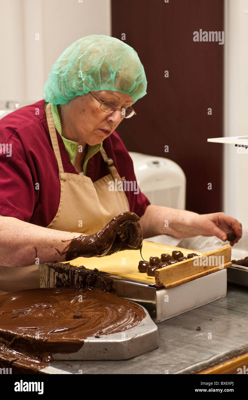 Making Chocolate In A Factory