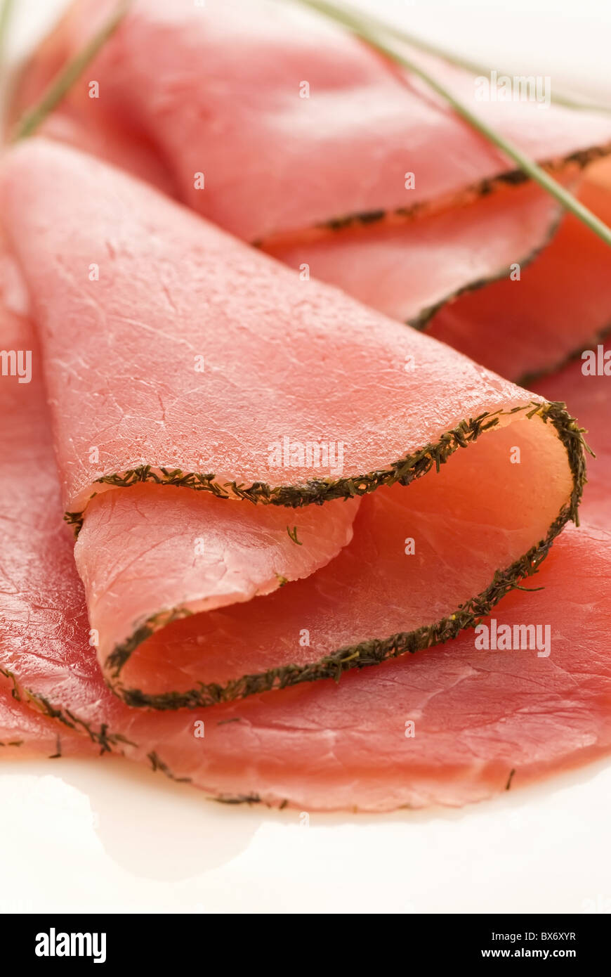 Smoked ham fillet hi-res stock photography and images - Alamy