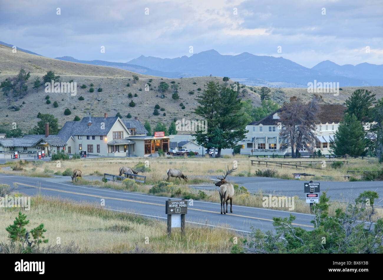Mammoth Hot Springs Village and Resort, Yellowstone National Park ...