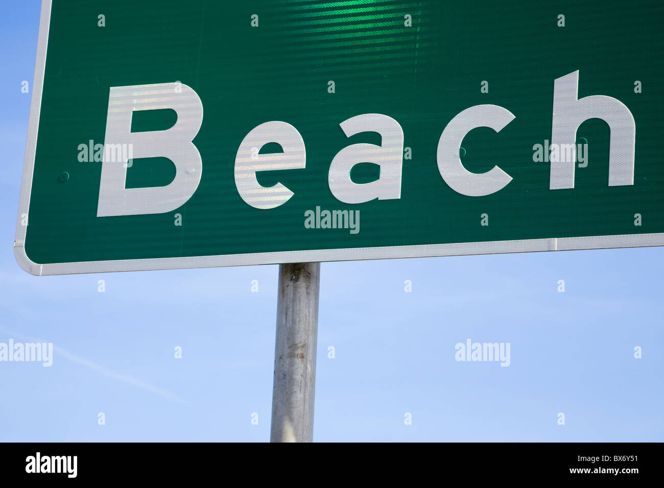 Florida beach sign hi-res stock photography and images - Alamy
