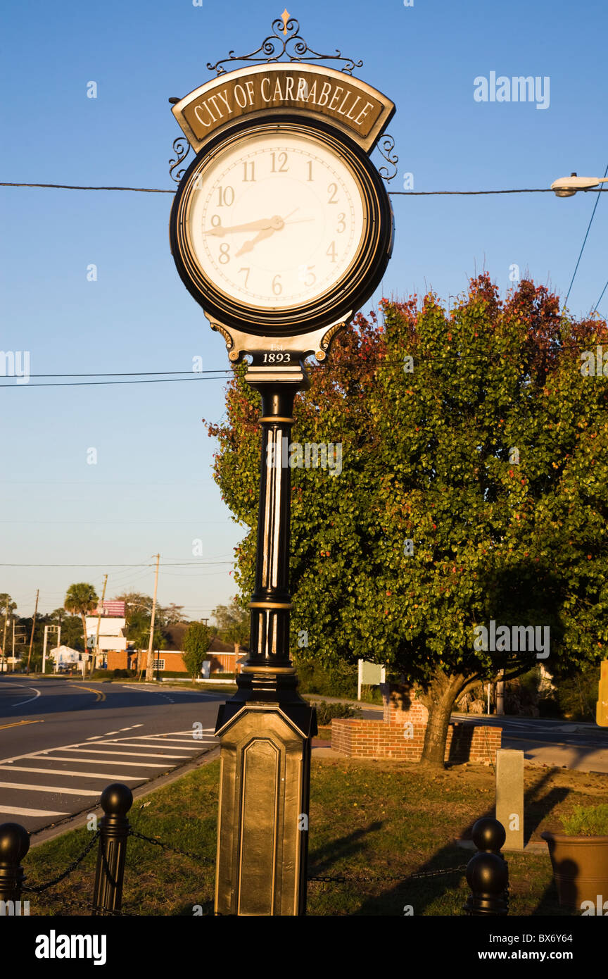 Old town center clock hi-res stock photography and images - Alamy