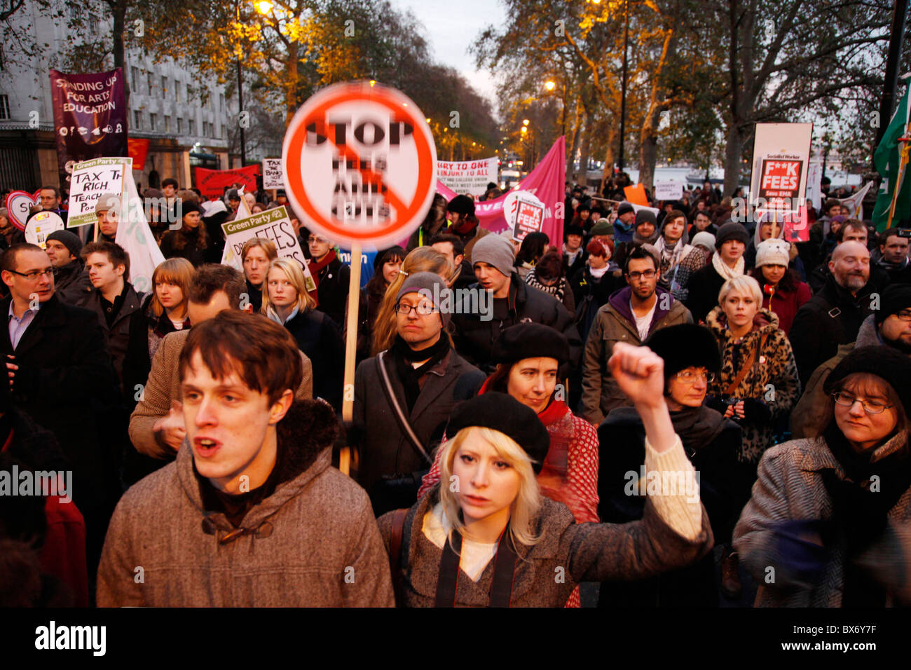 National student demonstration in London, protesting against tuition ...