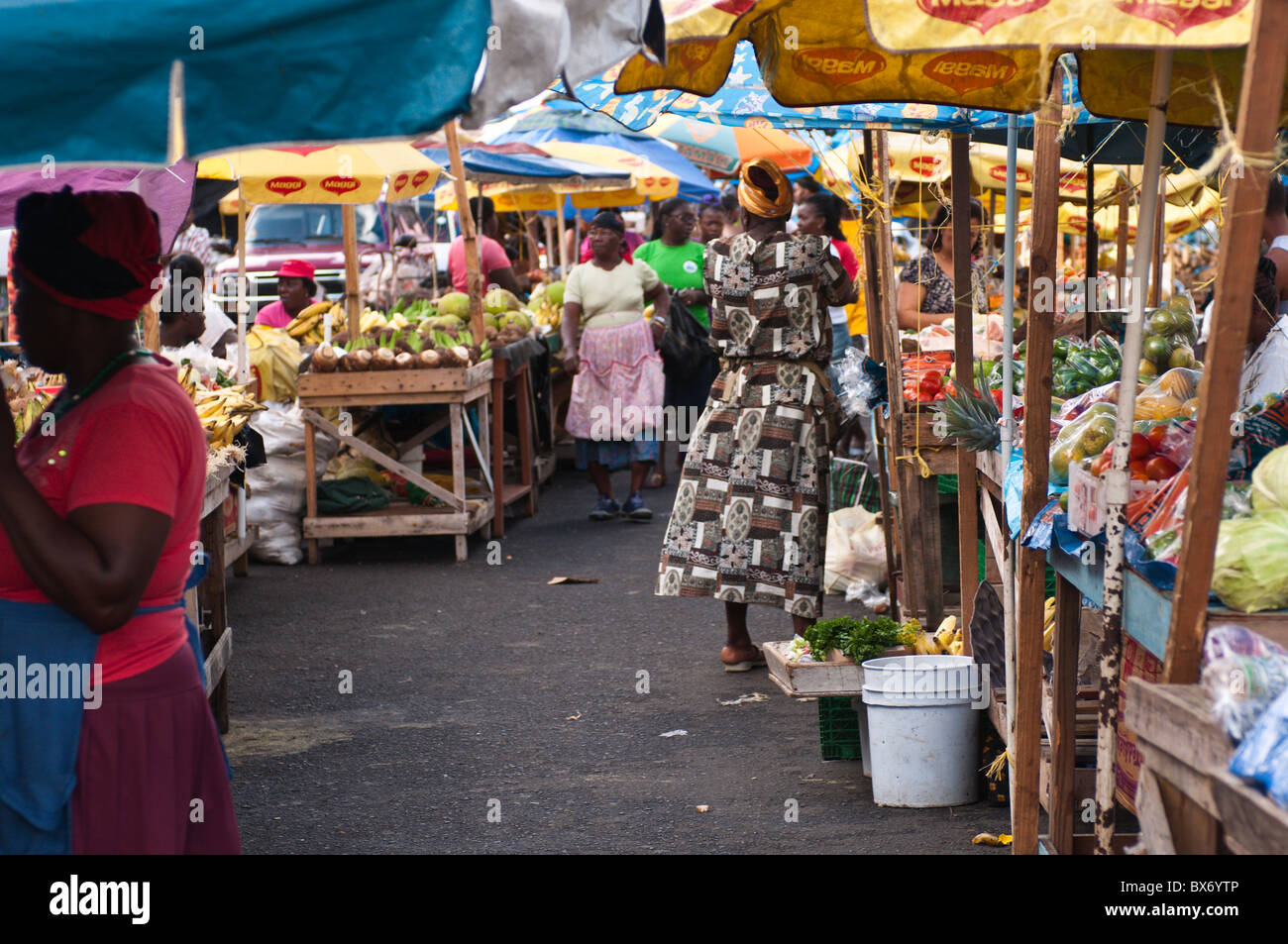 Kingstown market, St. Vincent, St. Vincent and The Grenadines, Windward ...