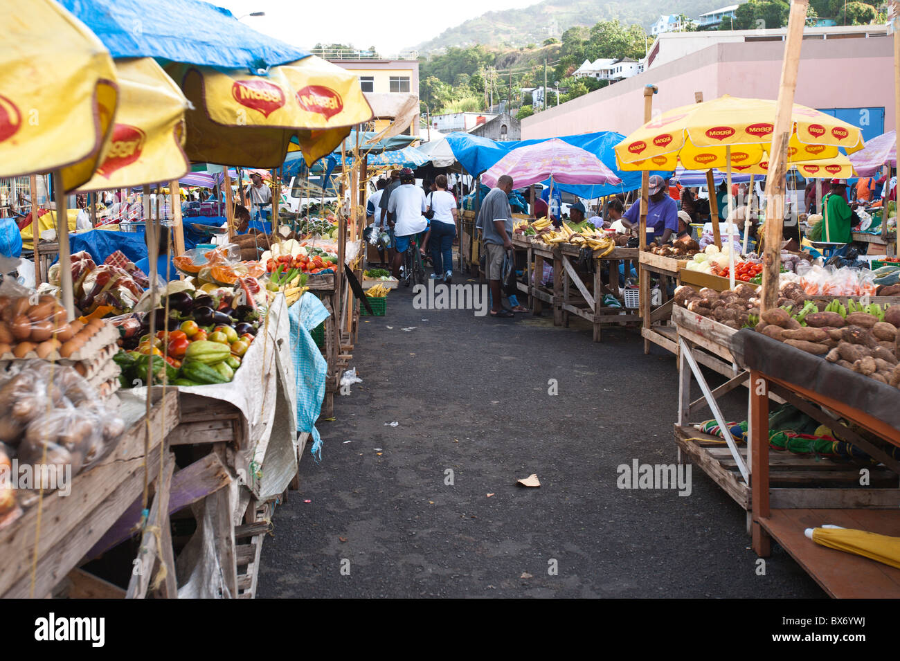 Kingstown market, St. Vincent, St. Vincent and The Grenadines, Windward ...