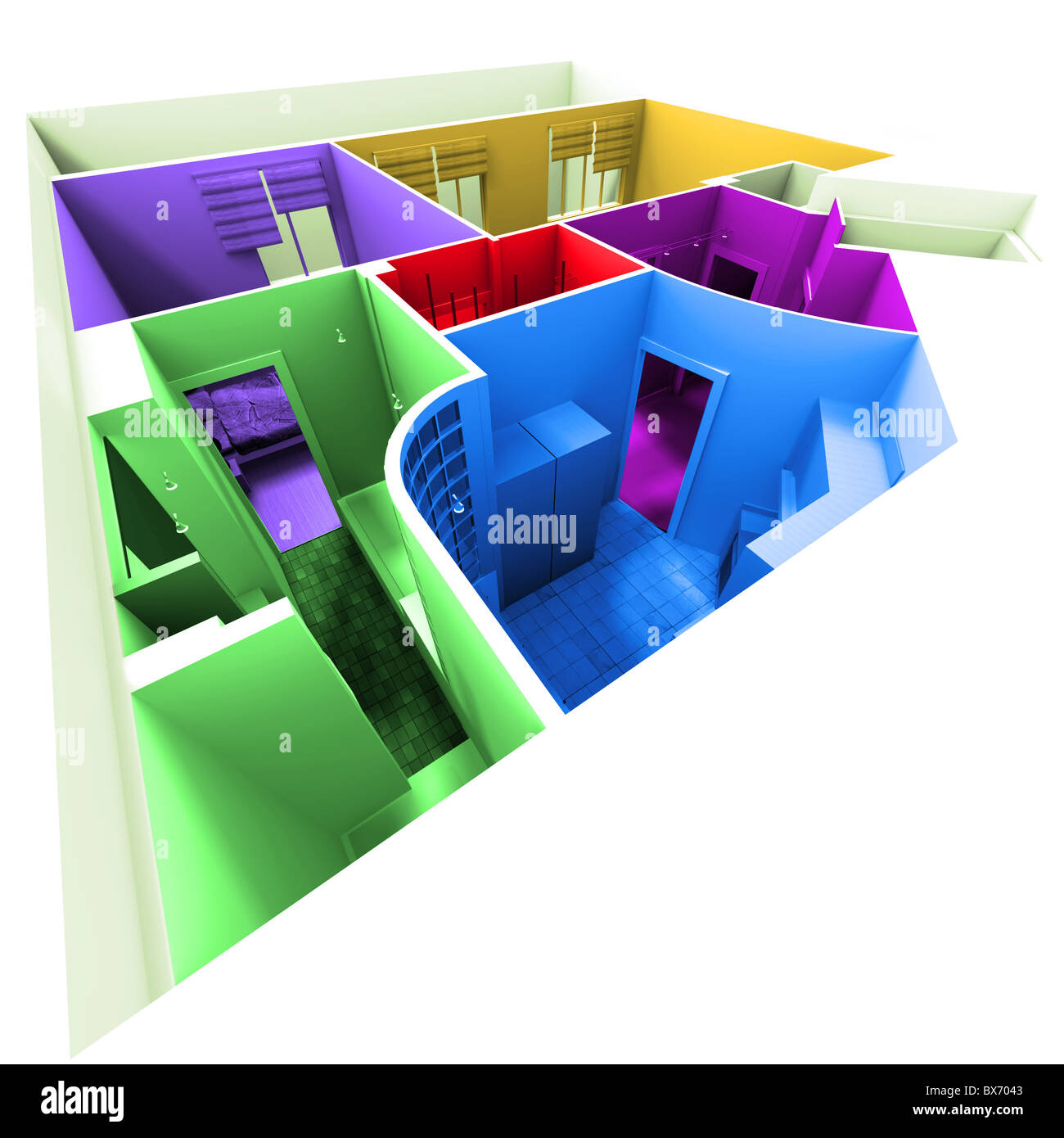 Aerial interior Cut Out Stock Images & Pictures - Alamy