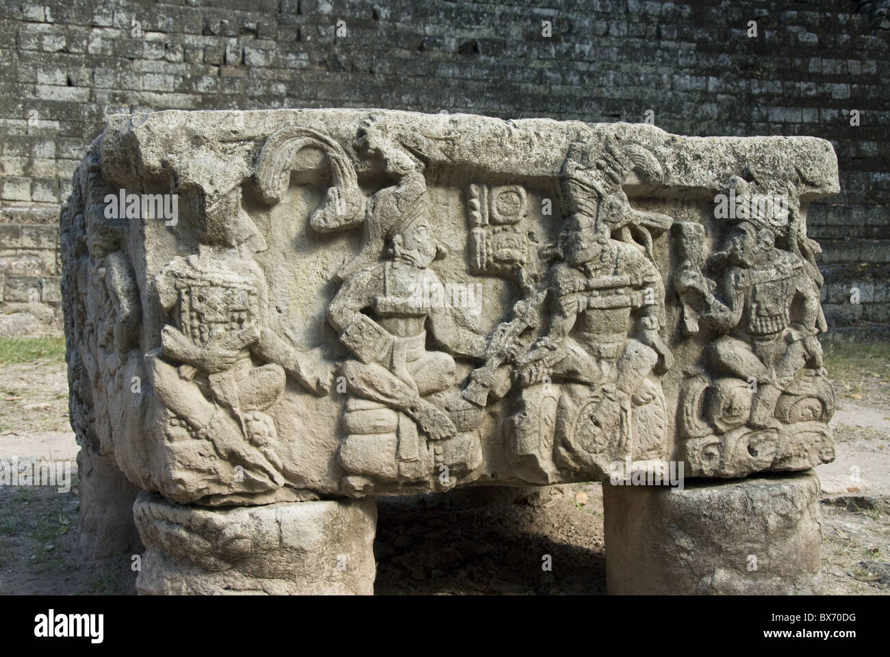 Altar Q, West Court, Copan Archaeological Park, Copan, UNESCO World ...