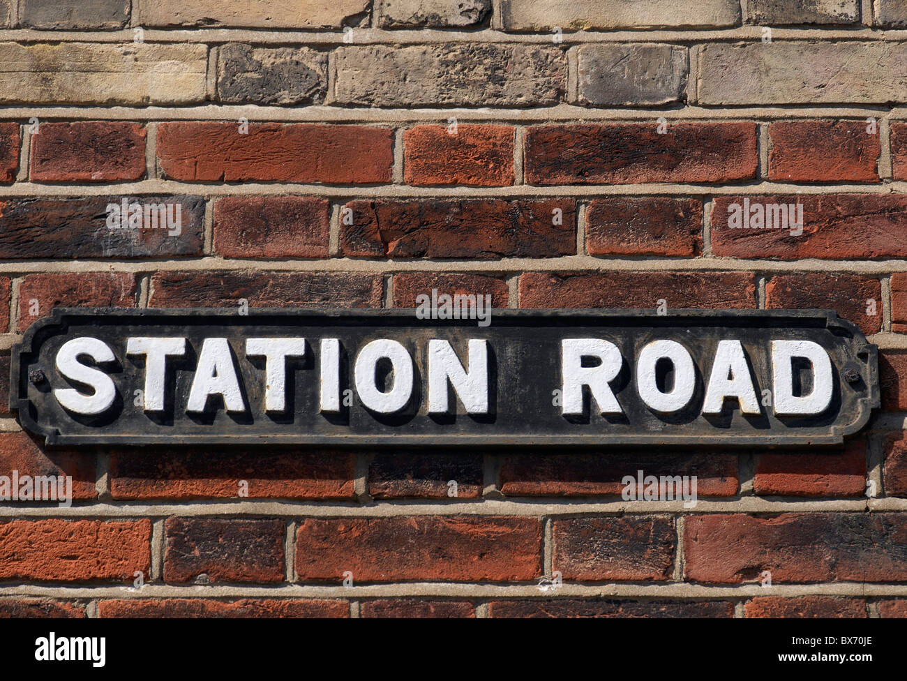 Station Road sign Stock Photo - Alamy