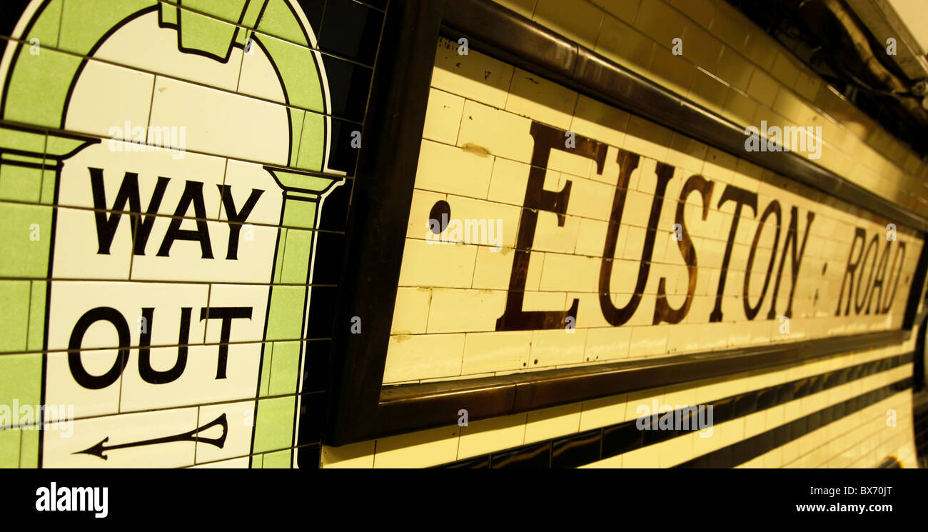 London underground way out sign hi-res stock photography and images - Alamy