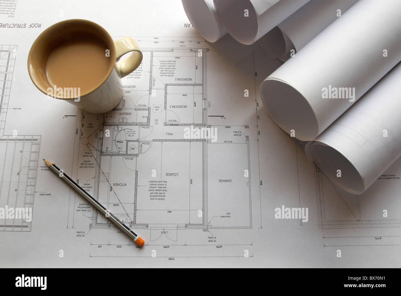 Architectural plans hi-res stock photography and images - Alamy