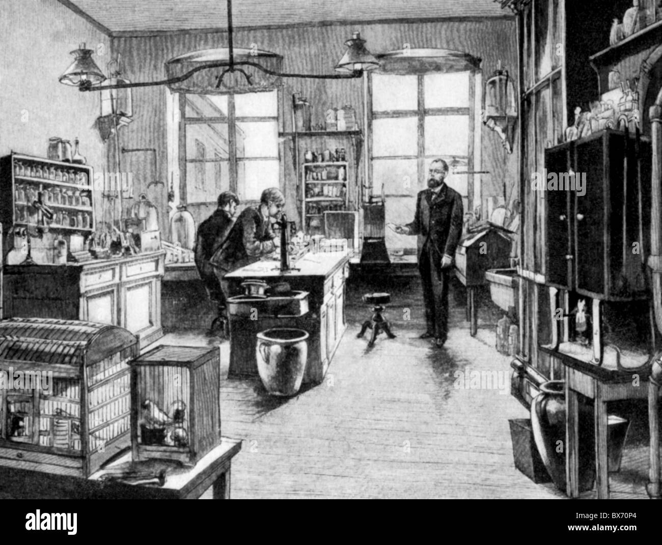 Koch, Robert, 11.12.1843 - 27. 5.1910, German physician, in the ...