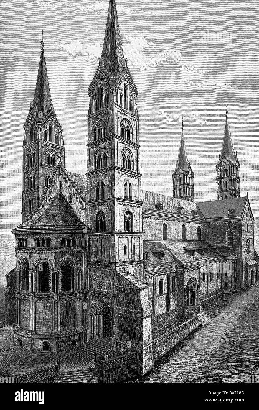 Romanesque churches Black and White Stock Photos & Images - Alamy