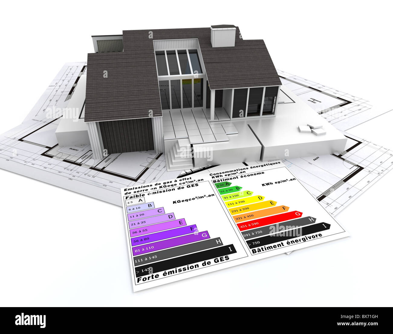Blueprints model 3d structure hi-res stock photography and images - Alamy