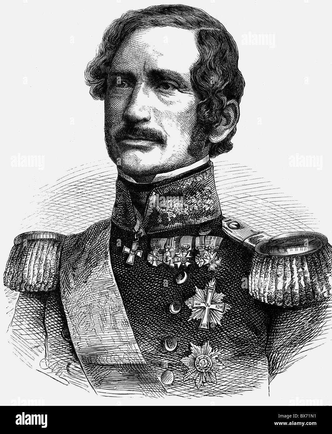 Danish army of the 19th century Black and White Stock Photos & Images ...