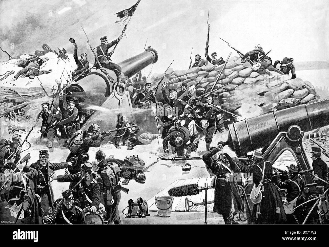 events, Second Schleswig War 1864, Battle of Dybbol, 18.4.1864 ...