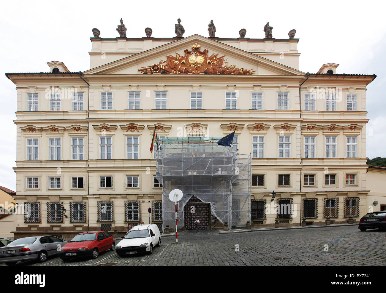 German Embassy in Lobkowicz (Lobkovicky) Palace in Vlasska street in ...