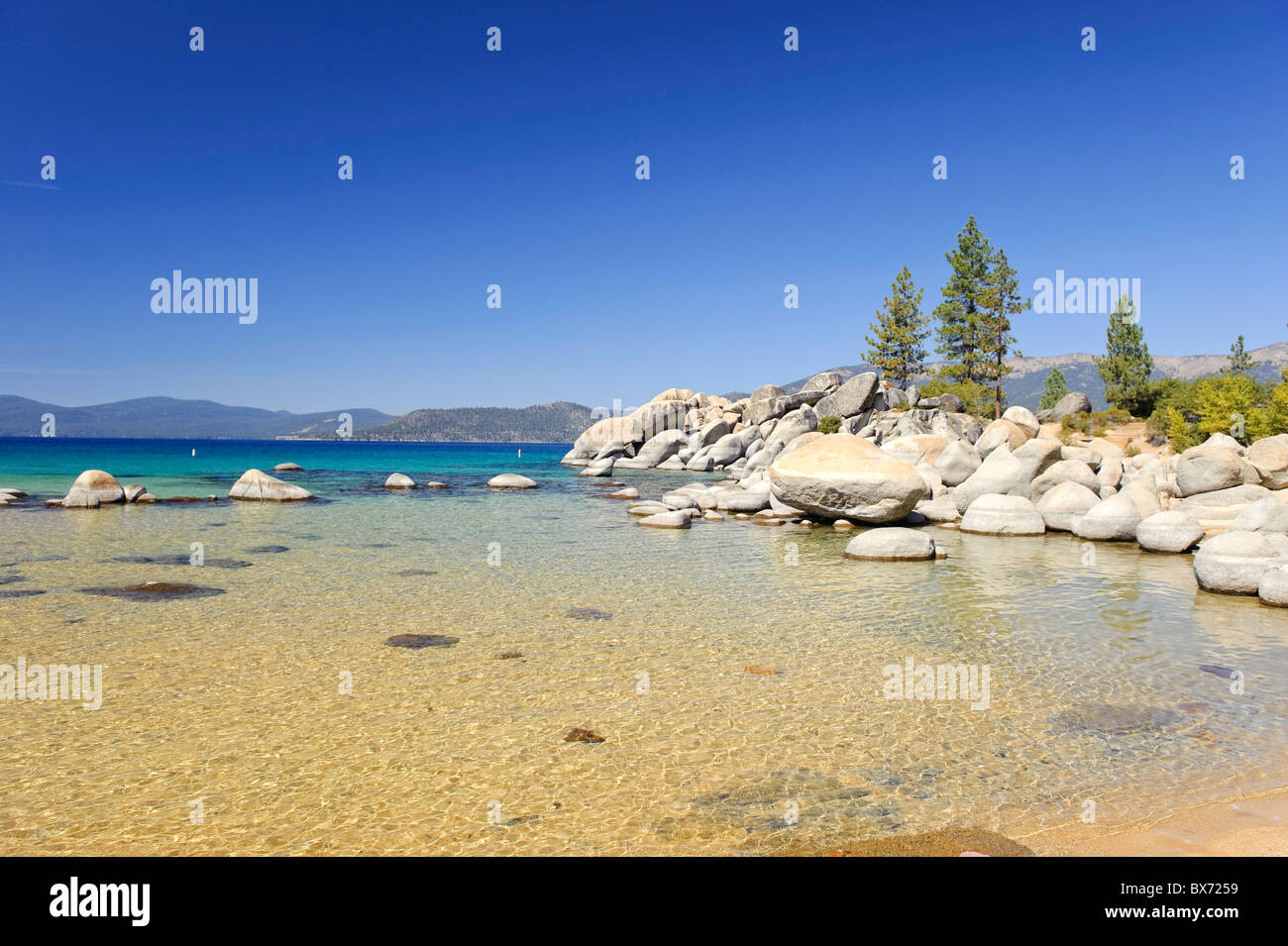 Nevada lake tahoe sand harbour beach hi-res stock photography and ...