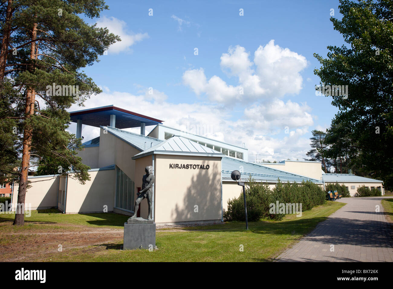 Public library at Lapinlahti Finland Stock Photo - Alamy