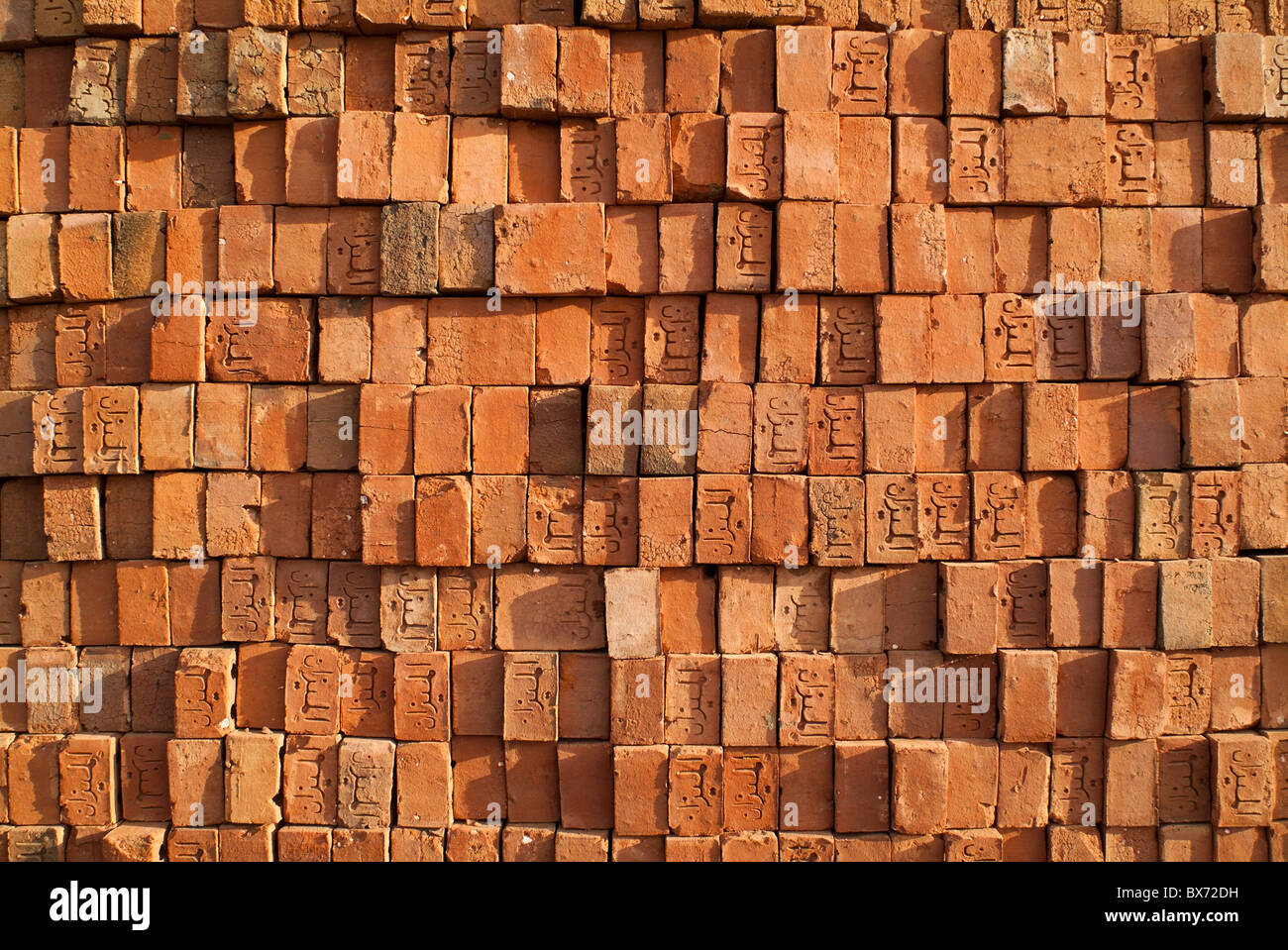 Stacked bricks forming a solid wall, Red Sea, Egypt Stock Photo - Alamy