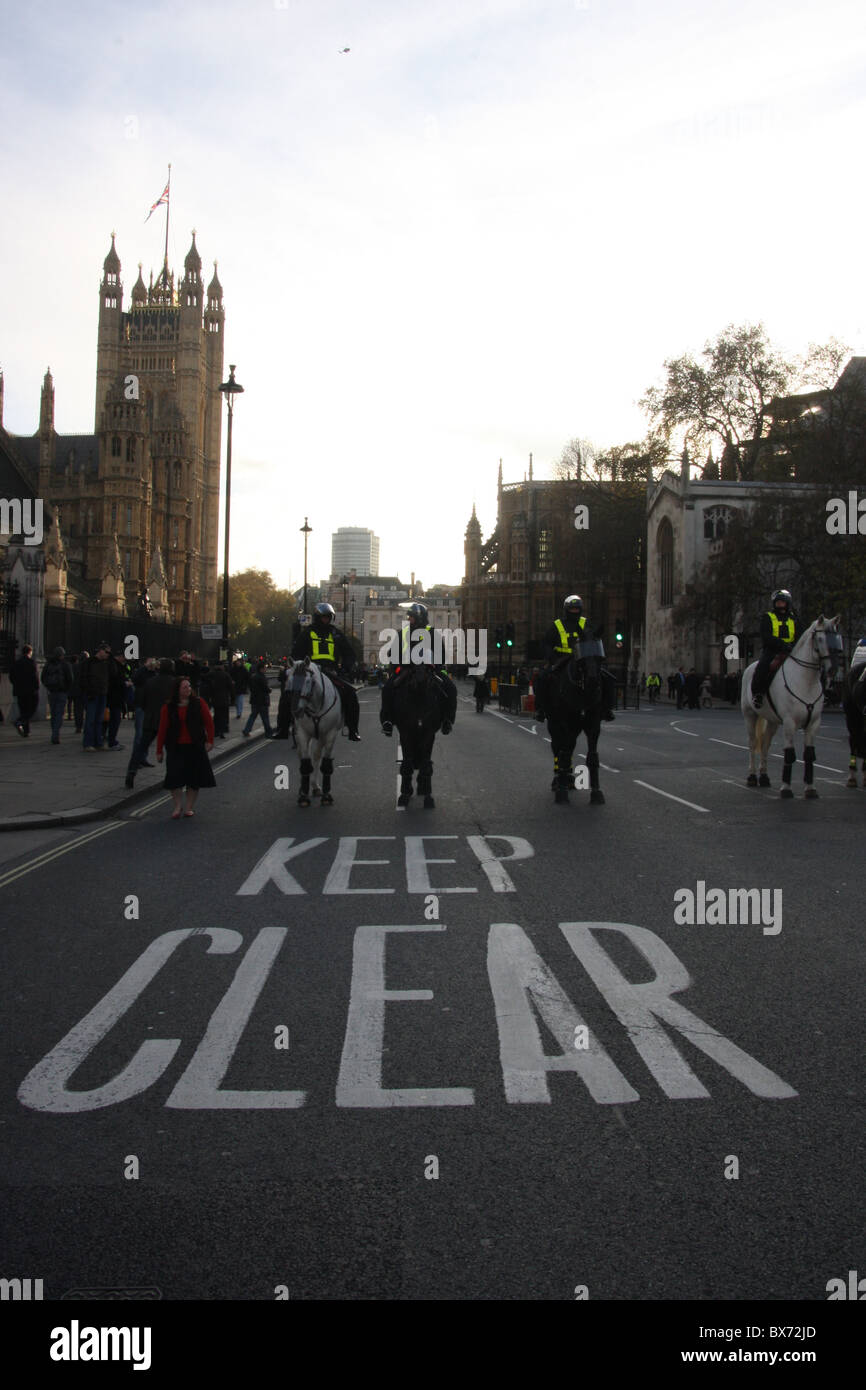 Student protests against the tuition fees in London Stock Photo - Alamy