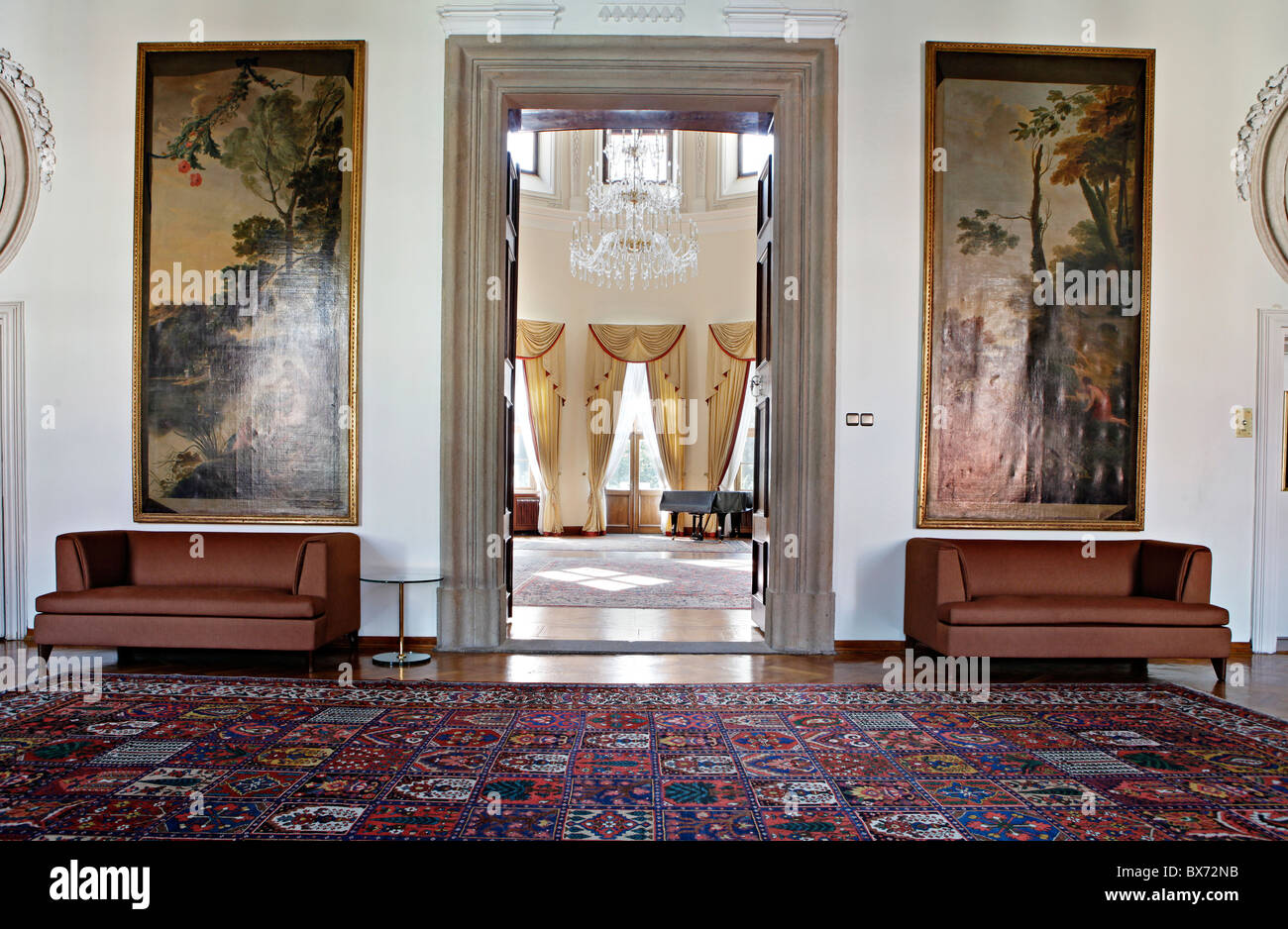 Interior of the German Embassy in Lobkowicz (Lobkovicky)Palace in ...