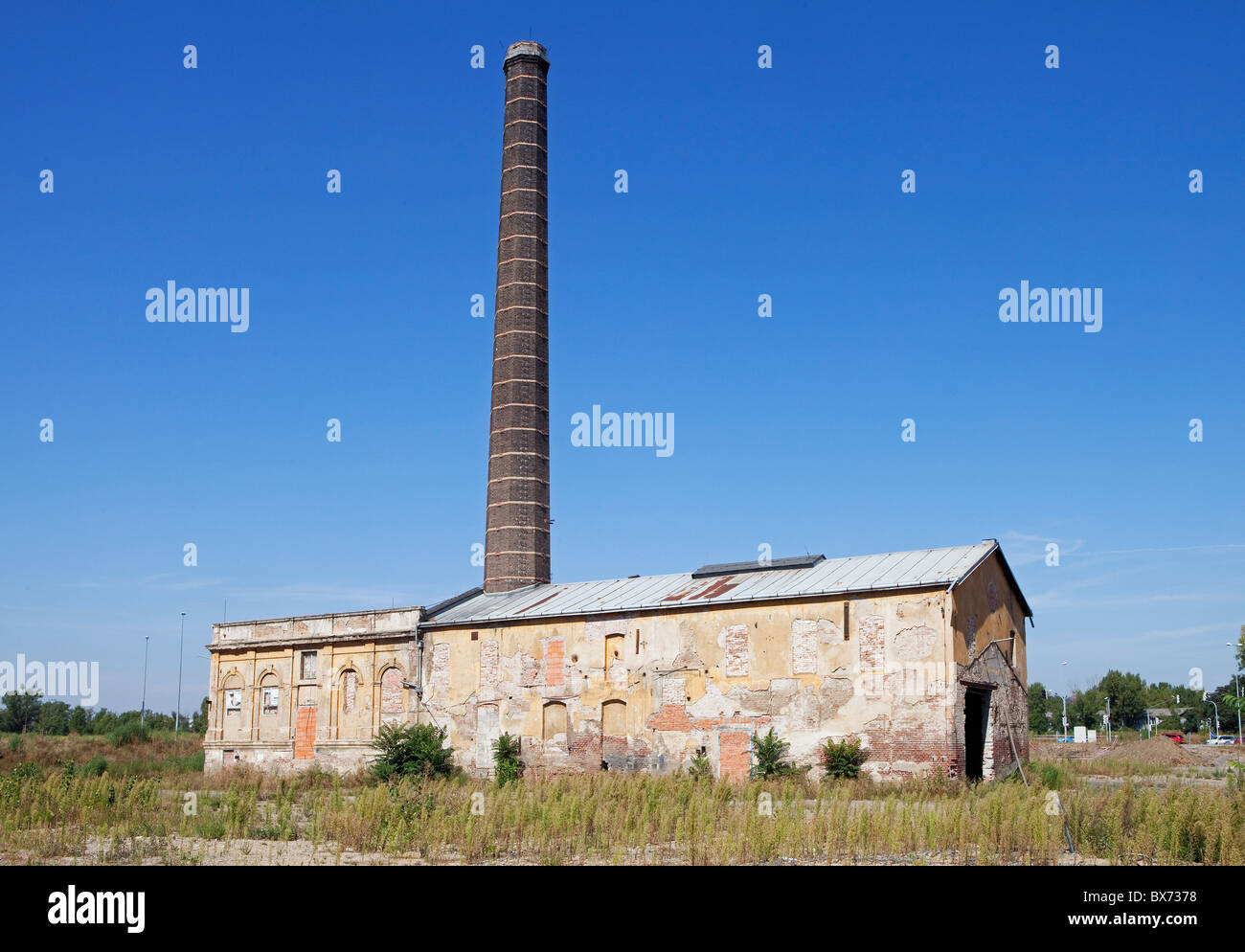 industrial building, boiler house, former Rustonka factory Stock Photo ...
