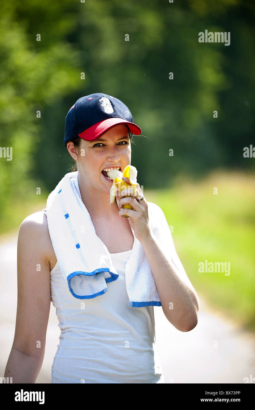 Banana woman running hi-res stock photography and images - Alamy