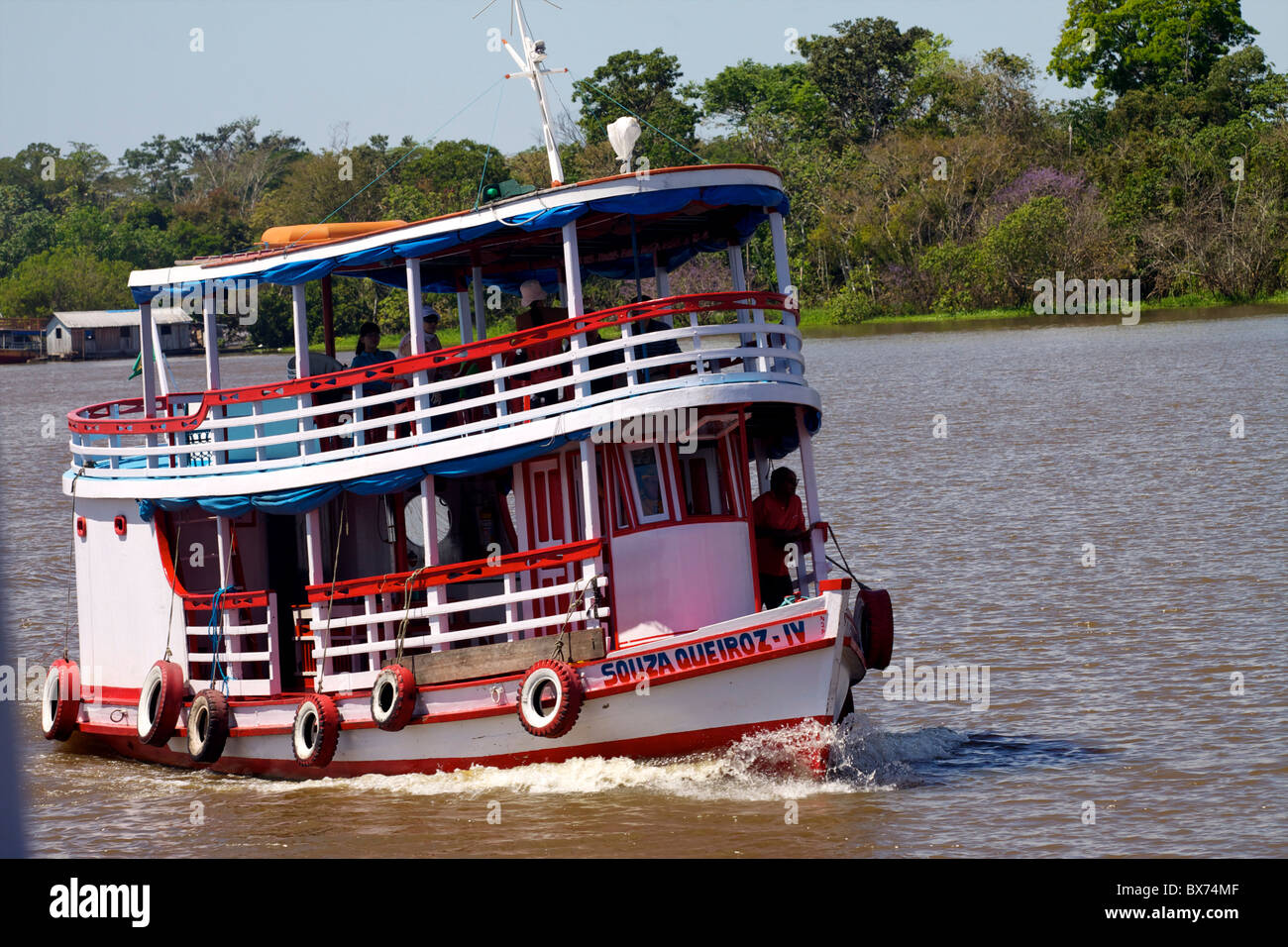 Navigating on the Amazon River, Brazil, South America Stock Photo - Alamy