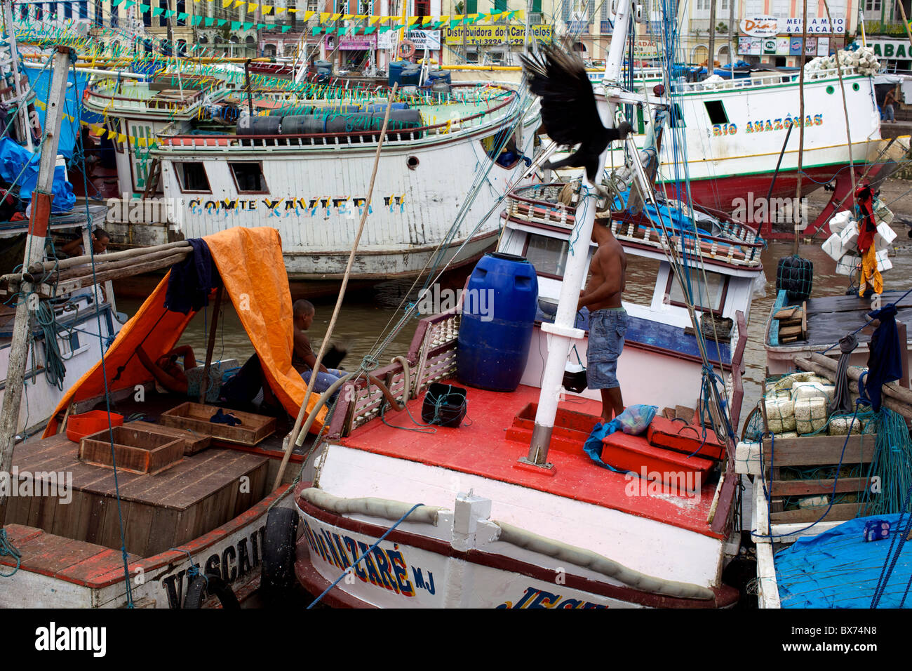 On the harbour of Belem, Brazil, South America Stock Photo - Alamy
