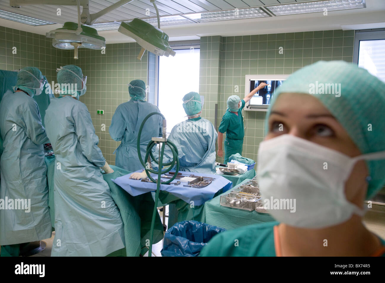 Operation in hospital, Essen, Germany Stock Photo - Alamy