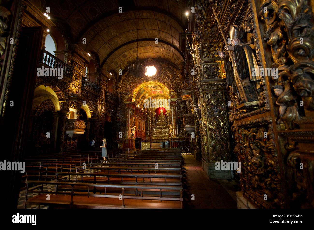 The Candelaria church in Rio de Janeiro, Brazil, South America Stock ...