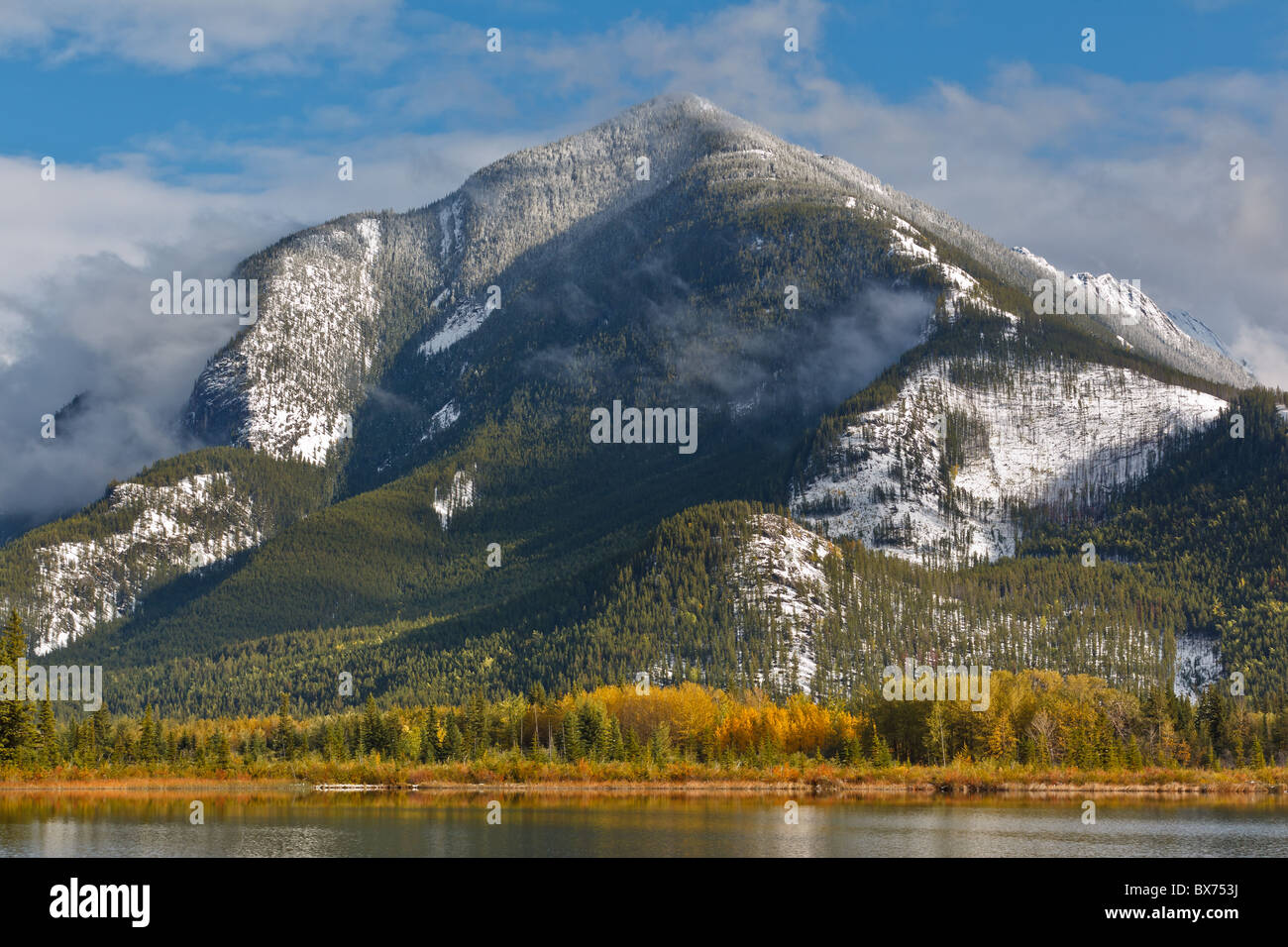 Sulphur Mountain and Vermillion Lake, Banff National Park, Alberta ...