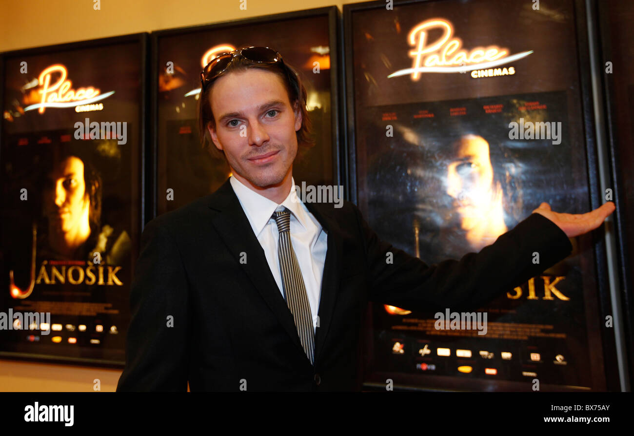 Actor Vaclav Jiracek (starring as Janosik) poses to photographers ahead ...
