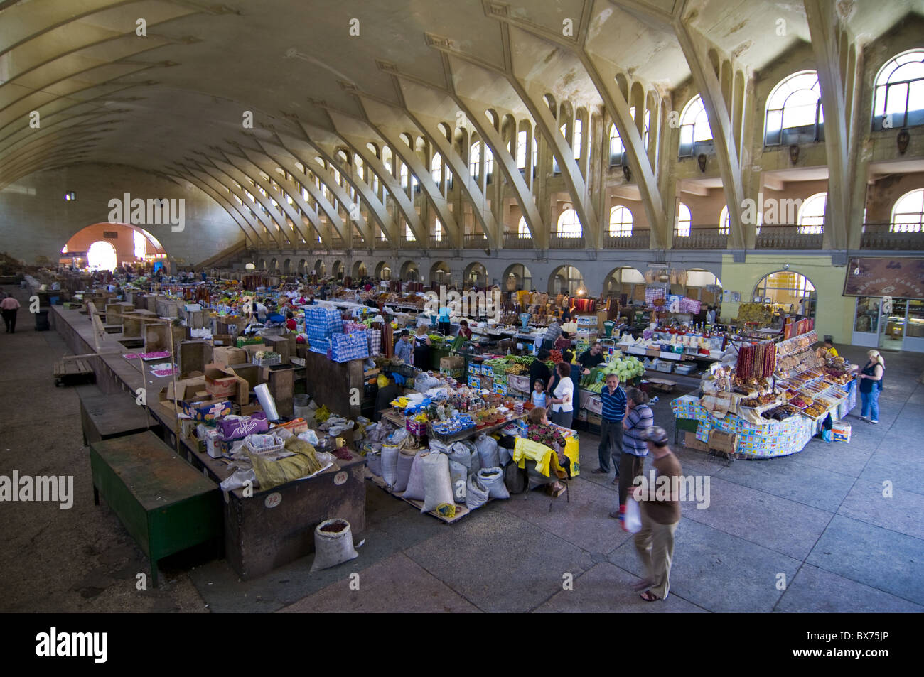 The covered bazar of Yerevan, Armenia, Caucasus, Central Asia, Asia ...