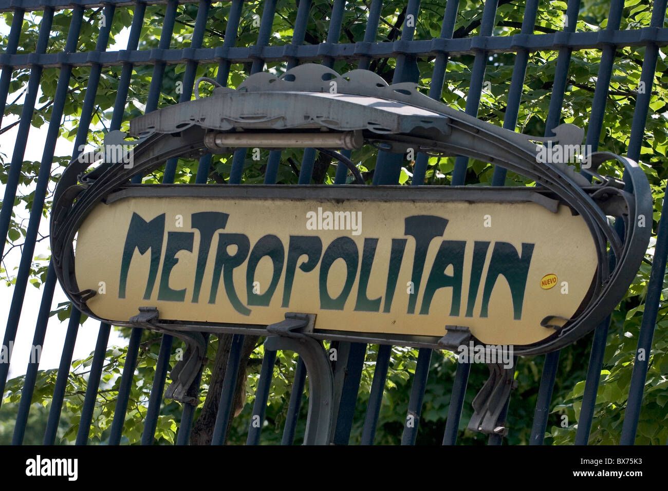 metro station sign Stock Photo - Alamy