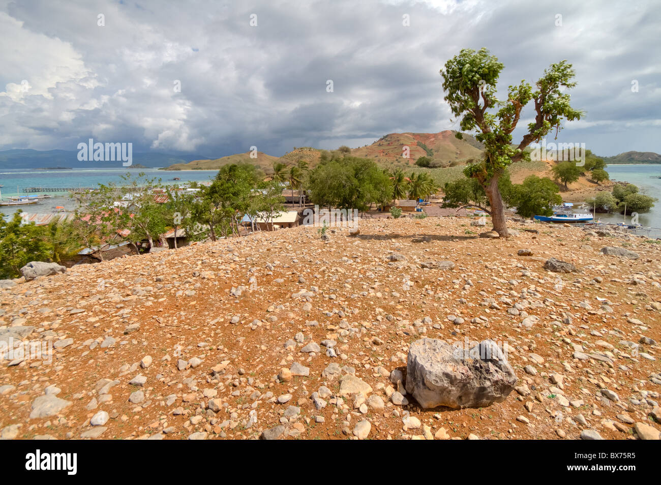 small tropical Seraya Island, Indonesia Stock Photo - Alamy