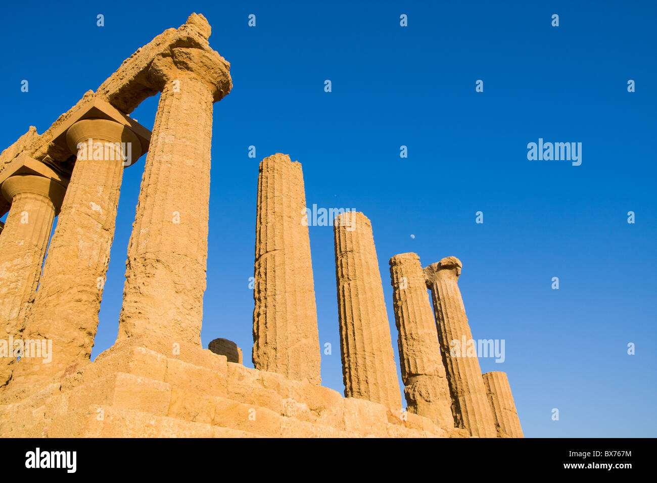 greek temple at the sunset Stock Photo - Alamy