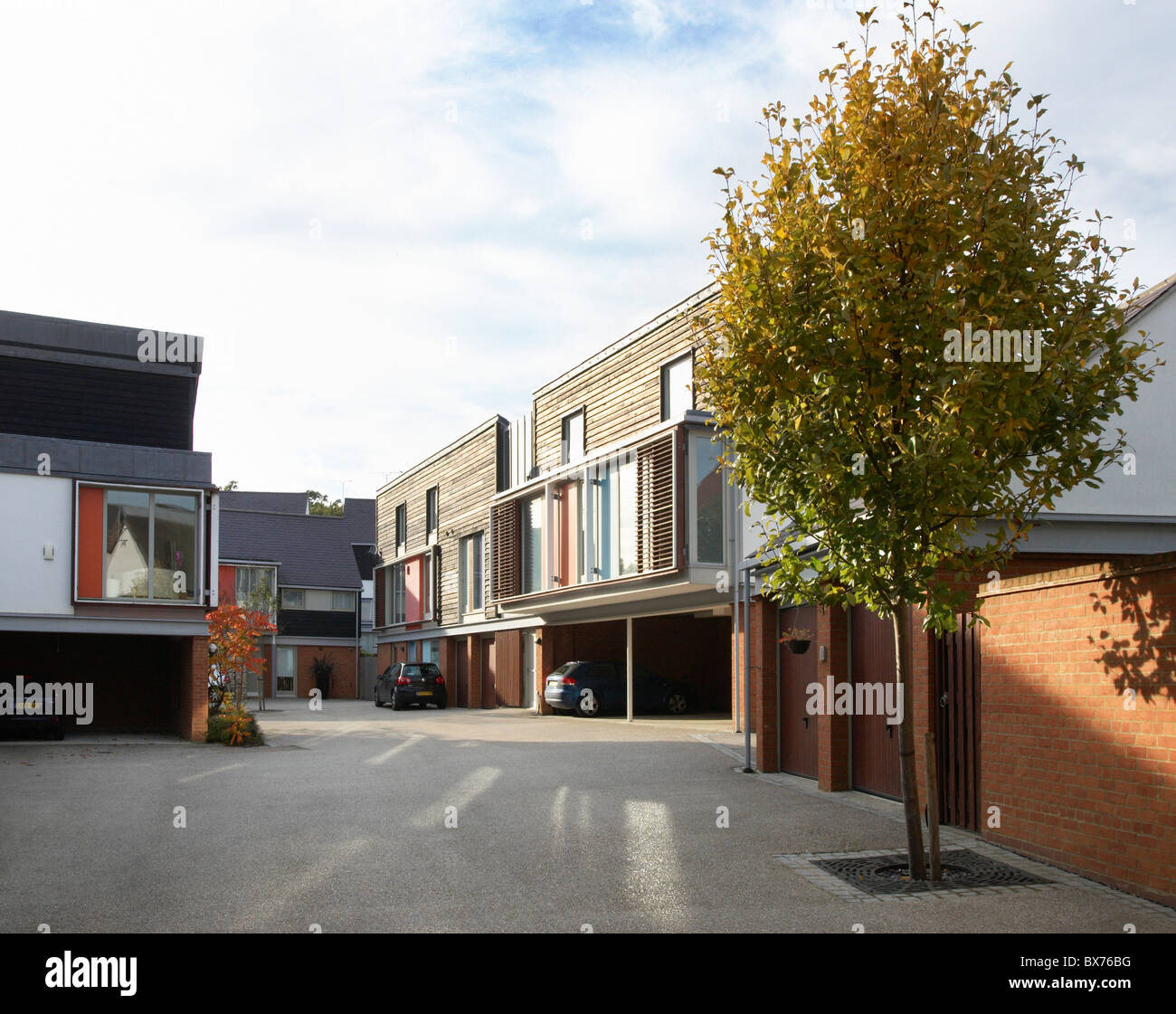 Contemporary housing on the Newhall development Harlow Essex UK Stock ...
