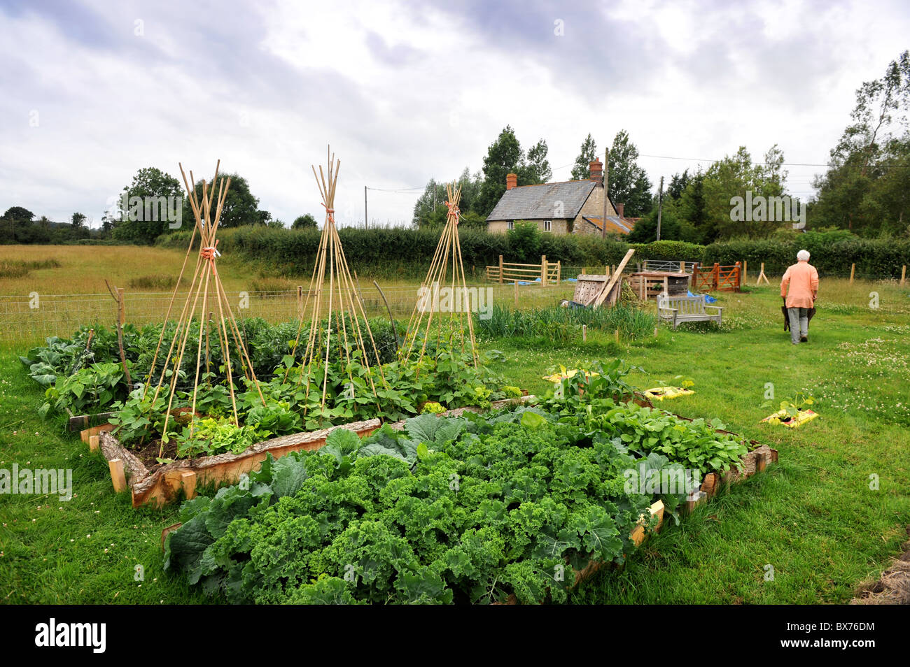 The market garden at the co-housing community at Cole Street Farm near ...